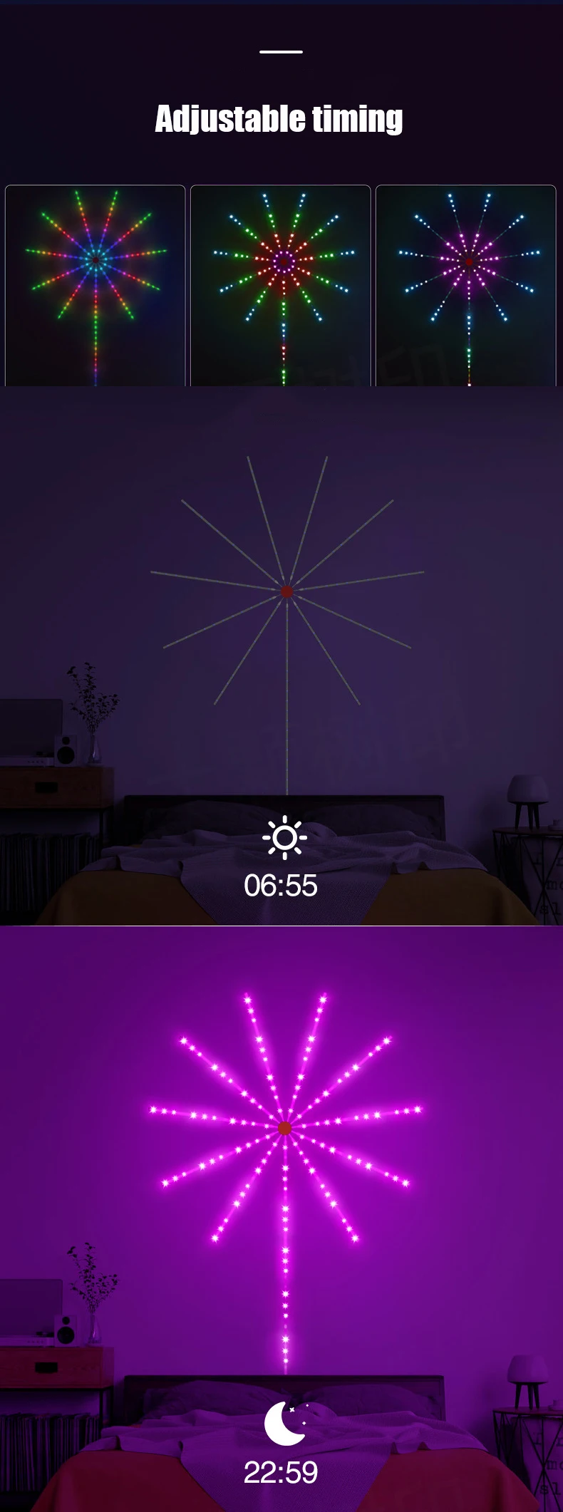 Factory Direct Sales Firework Led Strip Light 5050rgbic Bedroom Music ...