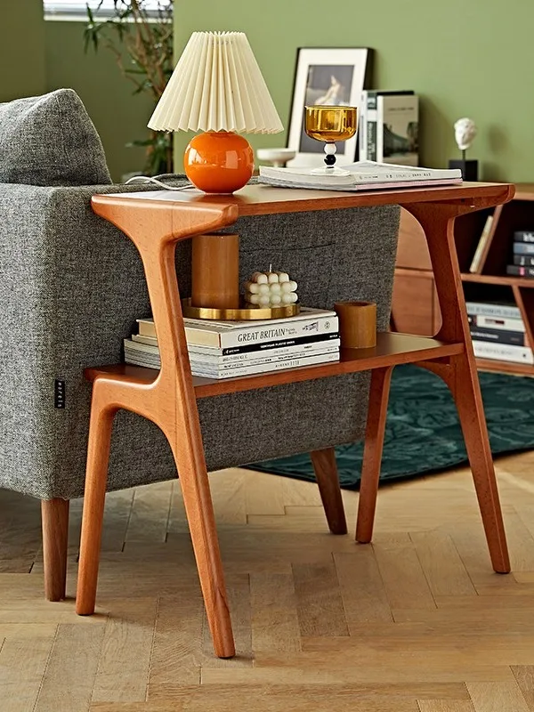 Houseware Solid Wood Corner Console Table For Living Room Furniture ...