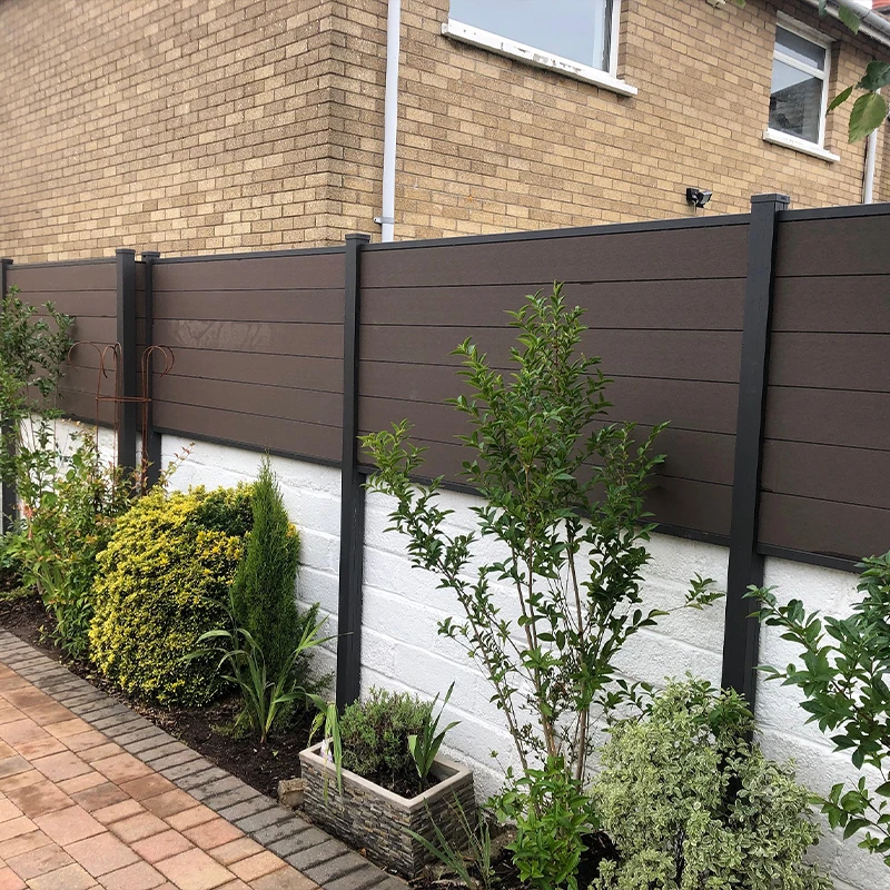 Composite WPC Privacy Fence Panel - Easy Install, Weather Resistant ...