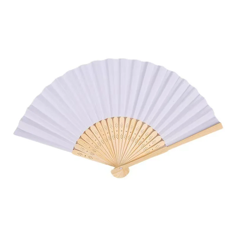 Hand Held Fans Wedding Fan Promotional Custom Printed Bamboo Paper ...