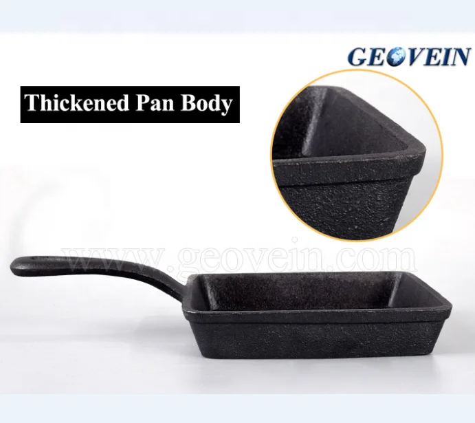 Mini Square Cast Iron Skillet Grilled Cheese Sandwich Pan - Buy Mini ...