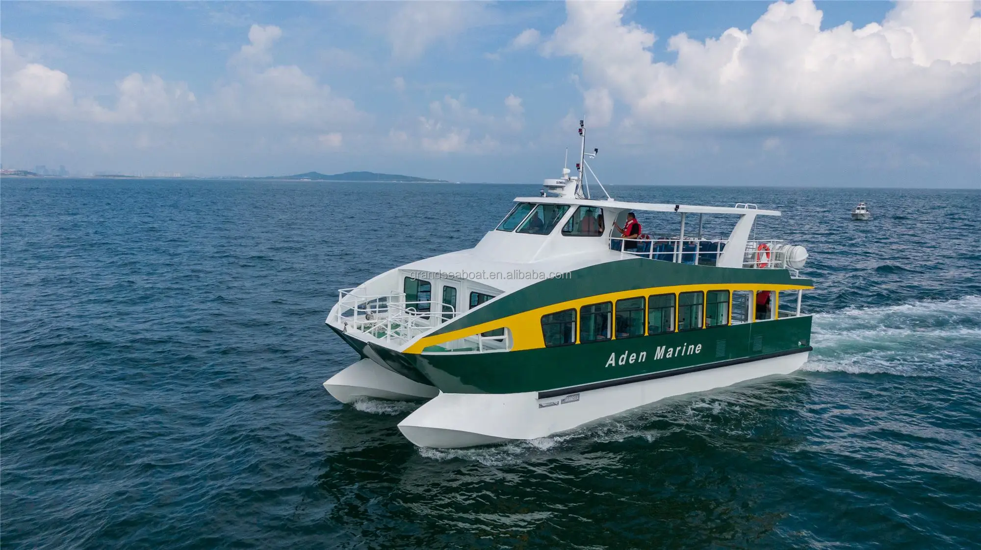 Grandseaboat 15m Aluminum Catamaran Ferry with 78 Seats