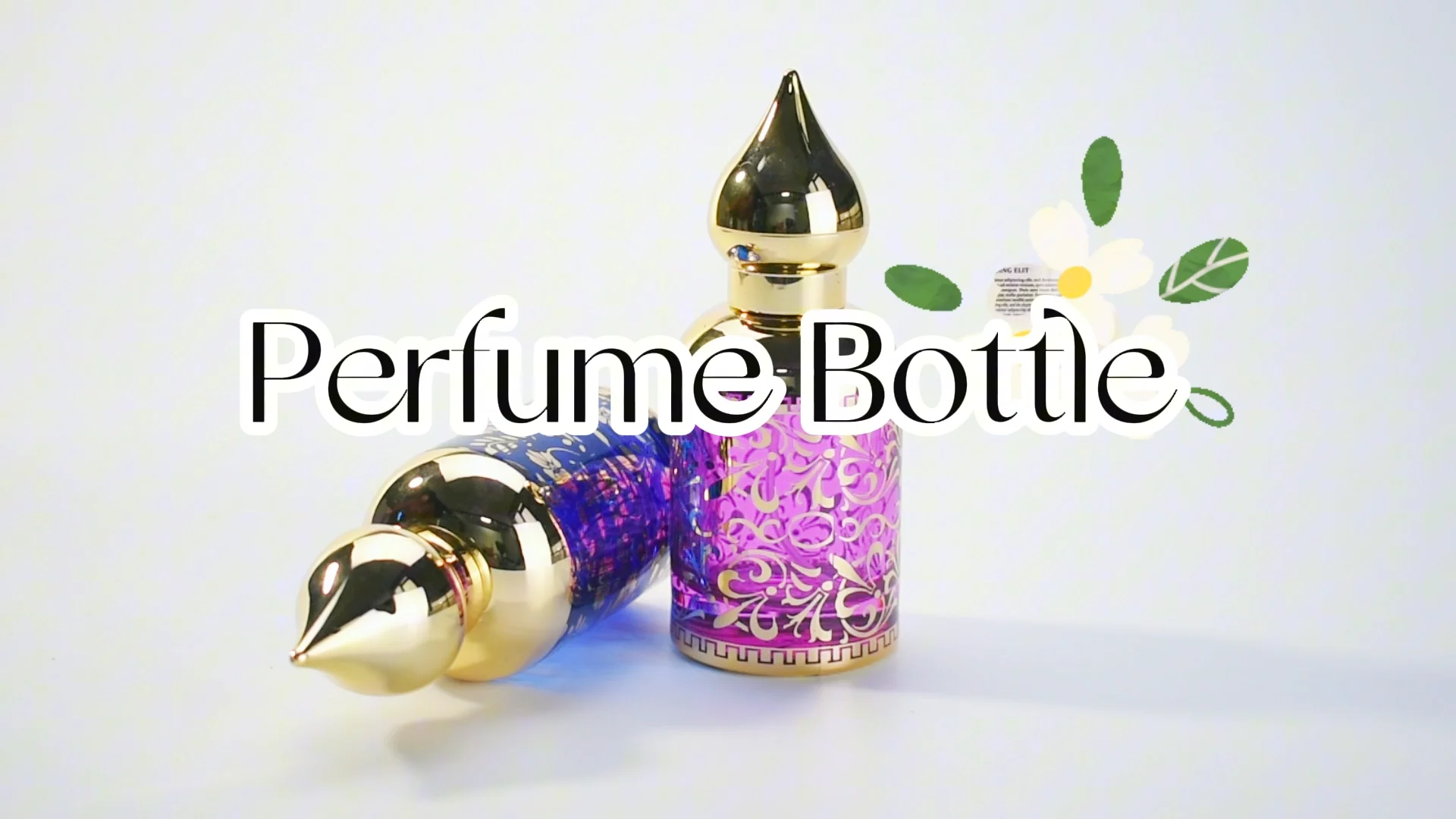Colored 30ml Golden Round Arab Style Empty Perfume Bottle Cosmetic ...