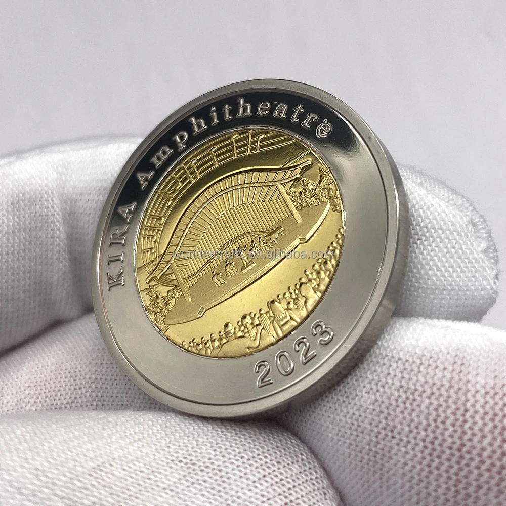 WD Factory Custom Kira Amphitheatre Two Tone Plating Coin New Brunswick ...