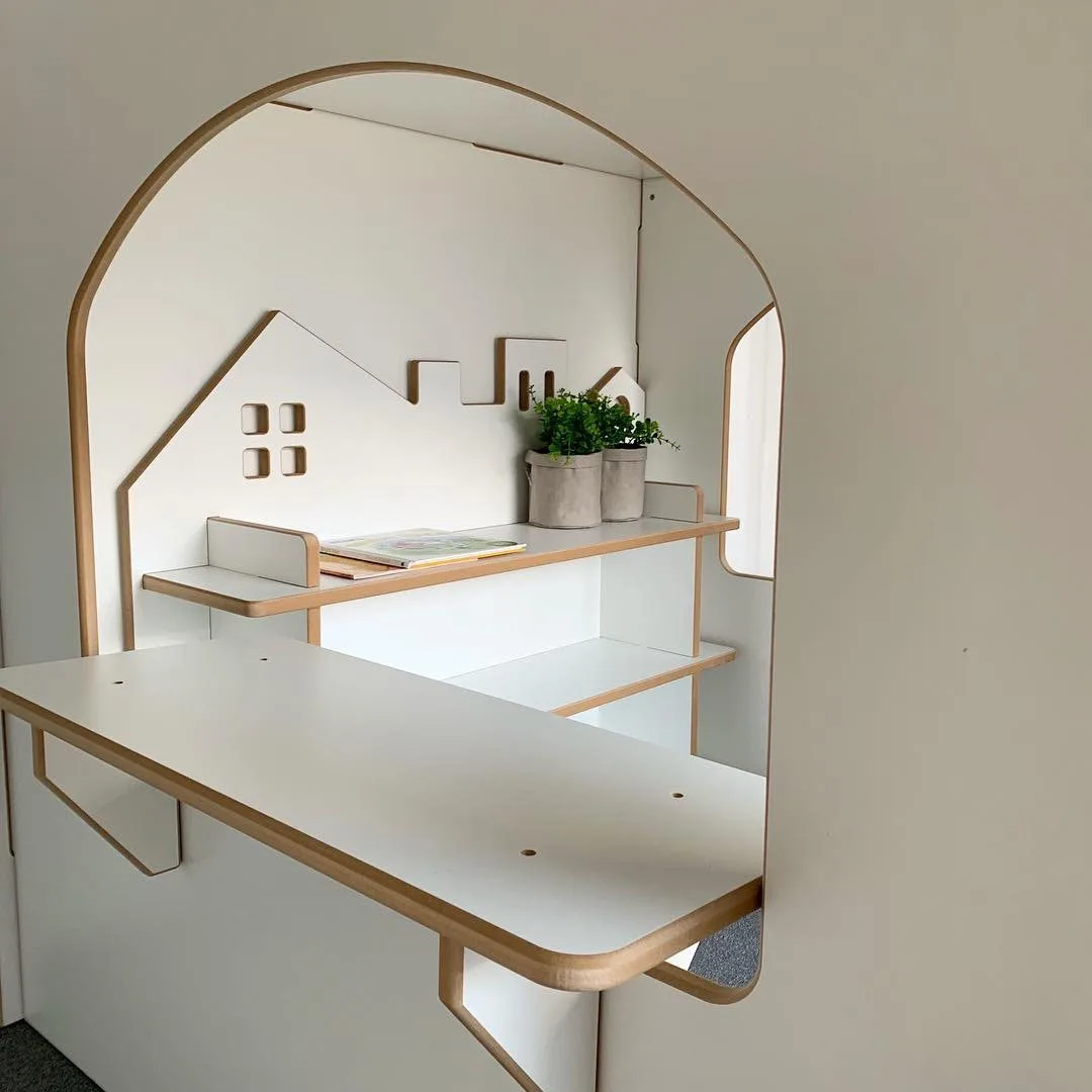 Wooden Castle Indoor Cubby House - Save Space & Store Crafts