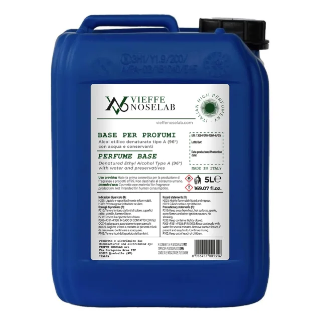 Cosmetic Grade 96% Ethanol Alcohol 5L Bulk Packaging Private Label for ...