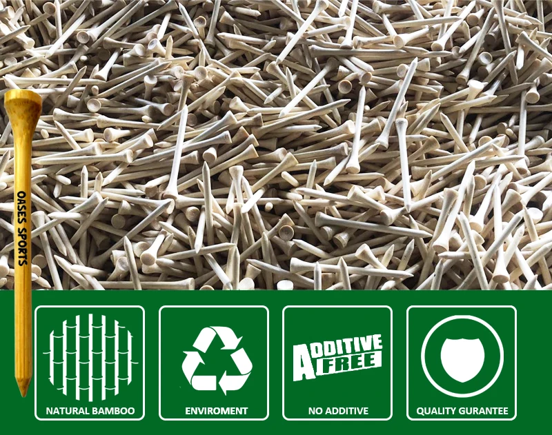 Customized Pack Imprint Wood Bamboo Golf Tee Pegs