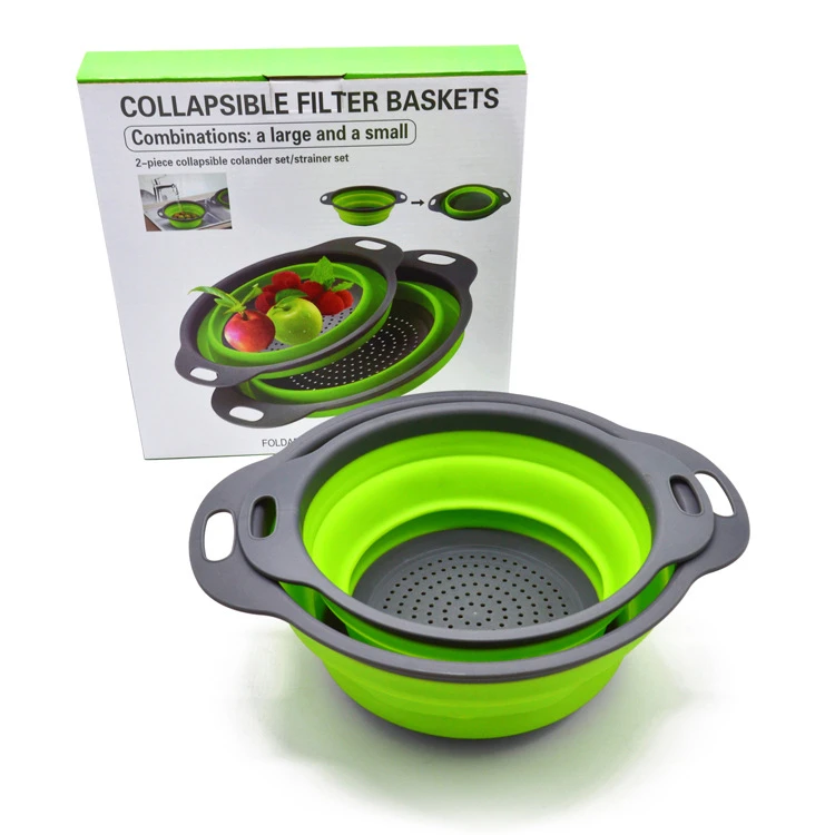 Manjia Foldable Colander - Eco-Friendly Kitchen Tool