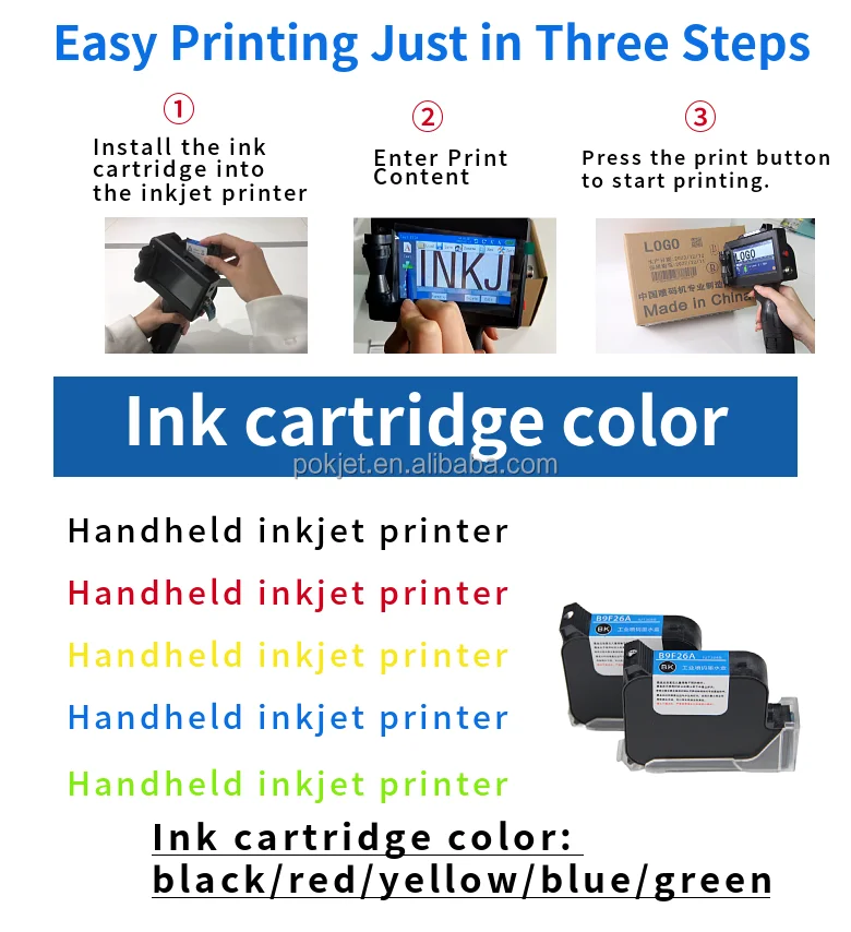 Portable Industrial TIJ Online Barcode Spray Printing Machine Date and ...