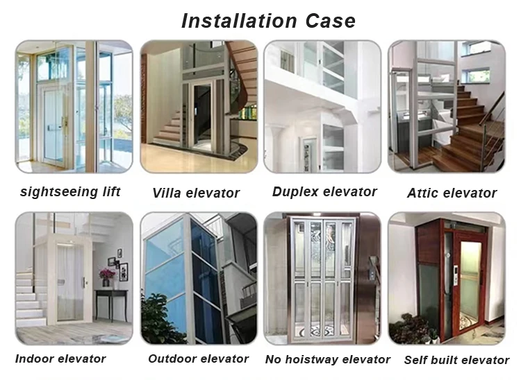 Home Elevator Small Villa Indoor Elevator Outdoor Customize Stainless ...