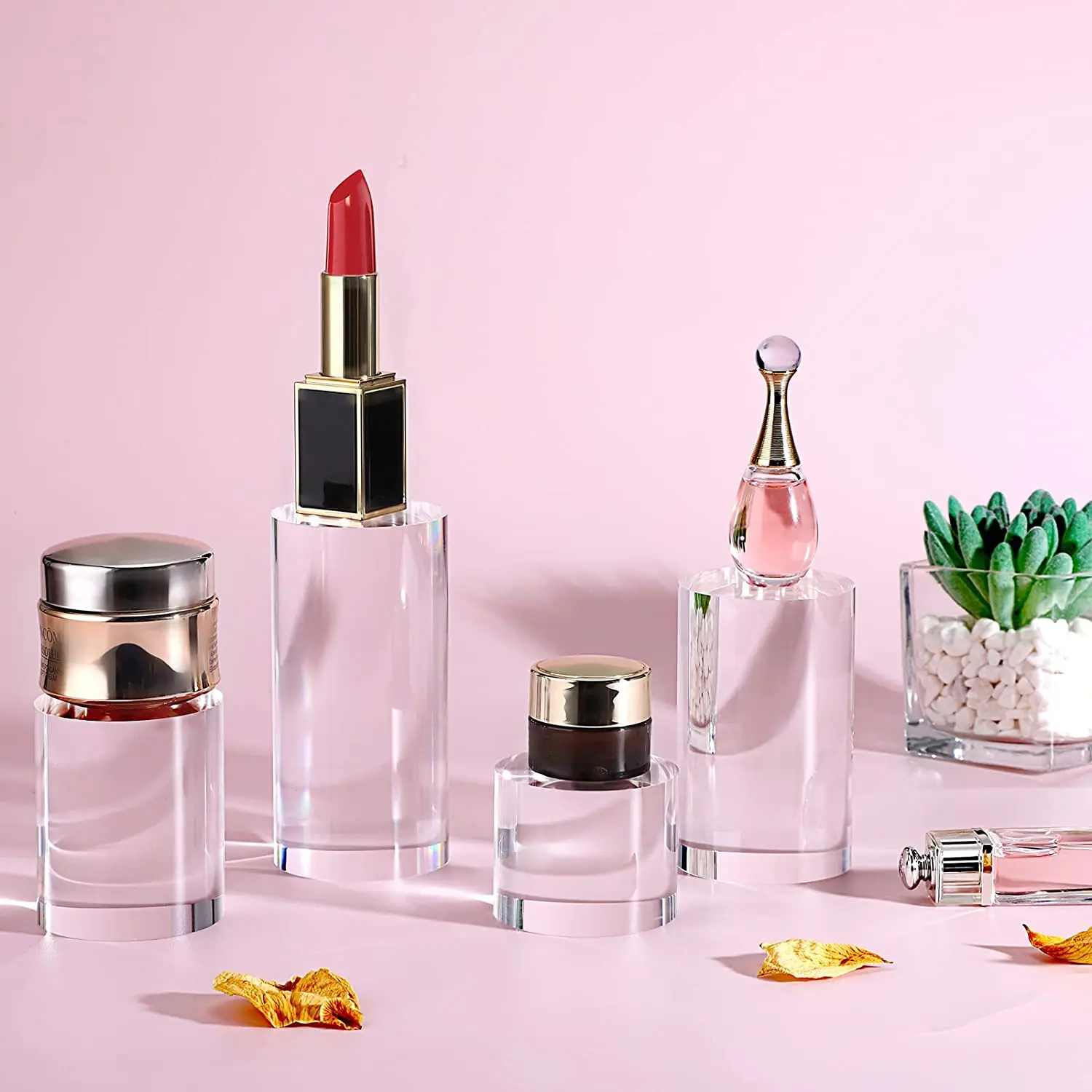 Custom Acrylic Display Stands - Transparent Cylindrical Props