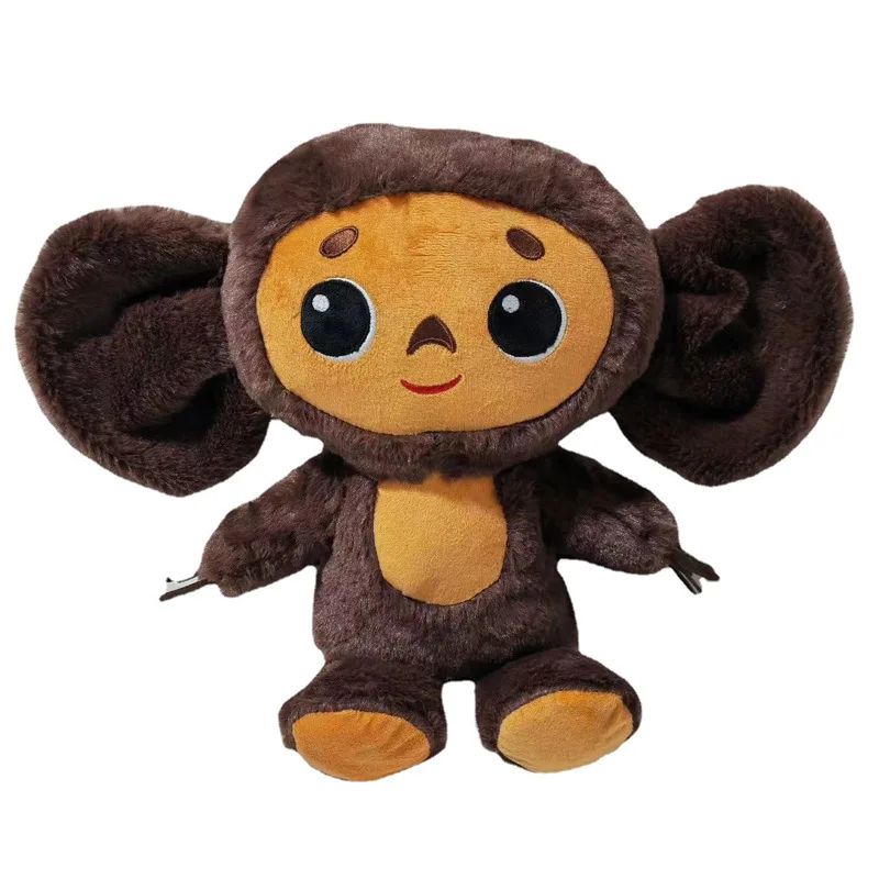 Kwaii Cheburashka Plush Toy Big Eyes Monkey With Clothes Doll Russia ...