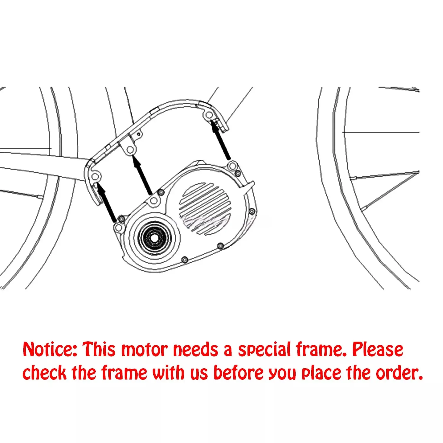 Central/mid Drive Motor M510 2.0 250w Mid Motor Electric Bicycle Kit ...