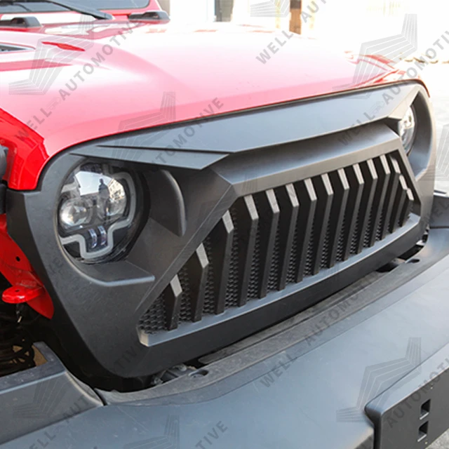 New Design Angri Bird Grille Black Fit For Jeep Wrangler Jl 2018 ...