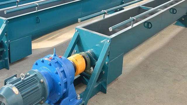 U Type Screw Augers Conveyor Installed Under The Dust Collector Bin To ...