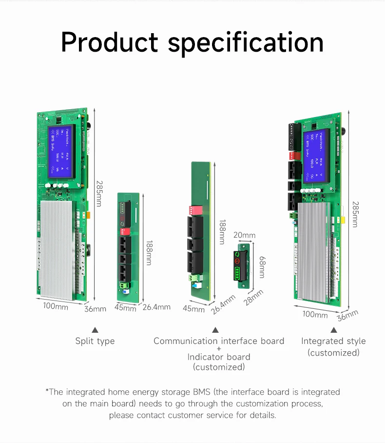 Daly Smart Bms Home Energy Storage Lithium Lfp Battery Pack 8s 24v 16s ...