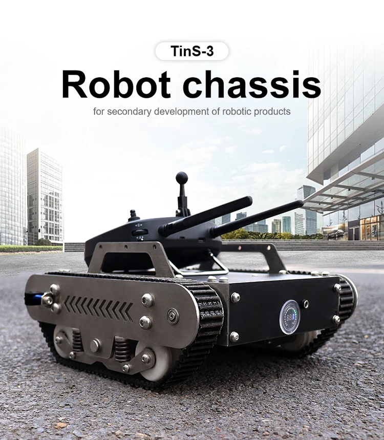 Small Rubber Track System with Chassis - Smart Robot Platform