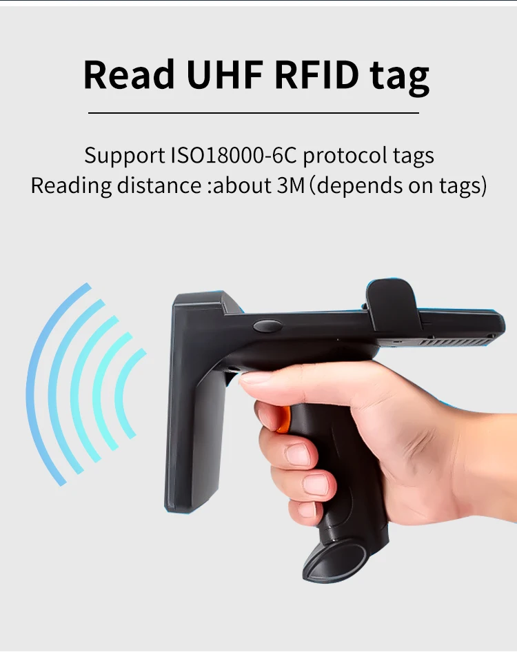 RFID Handheld Reader - UHF RFID Terminal with 1D/2D Scanning