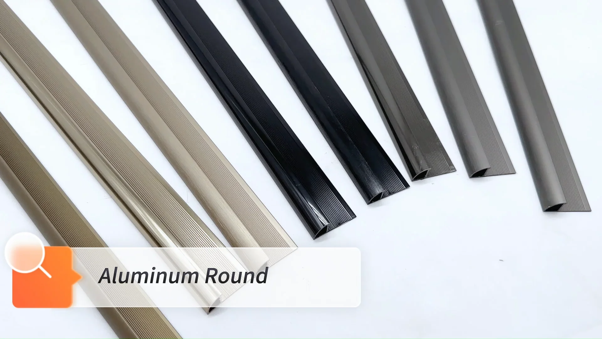 Aluminium Tile Trim Strip Round Shape Polished Profiles For Wall ...