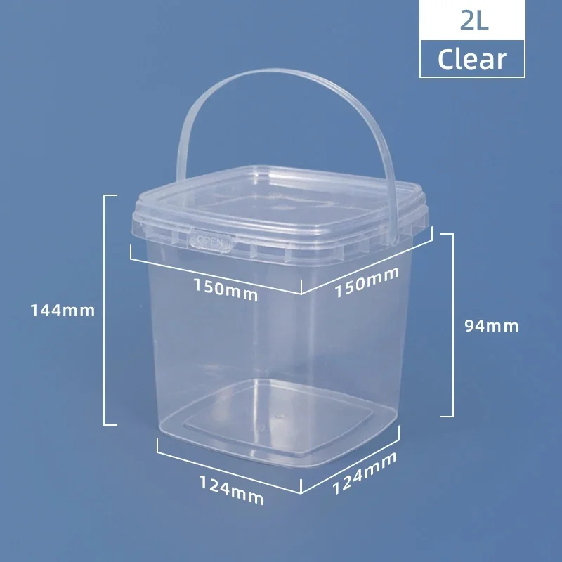 Portable Milk Tea Yogurt Fruit Bucket Ice Powder Packing Bucket Food ...