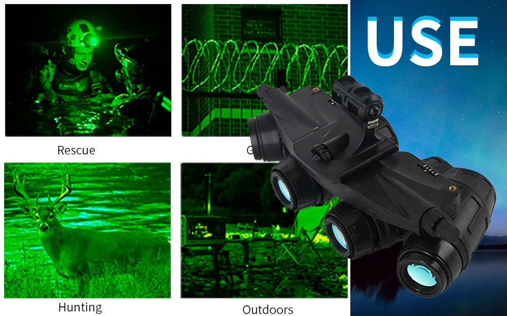 Headworn Helmet GPNVG-18 Pro NVD Waterproof Hunting Four Eye