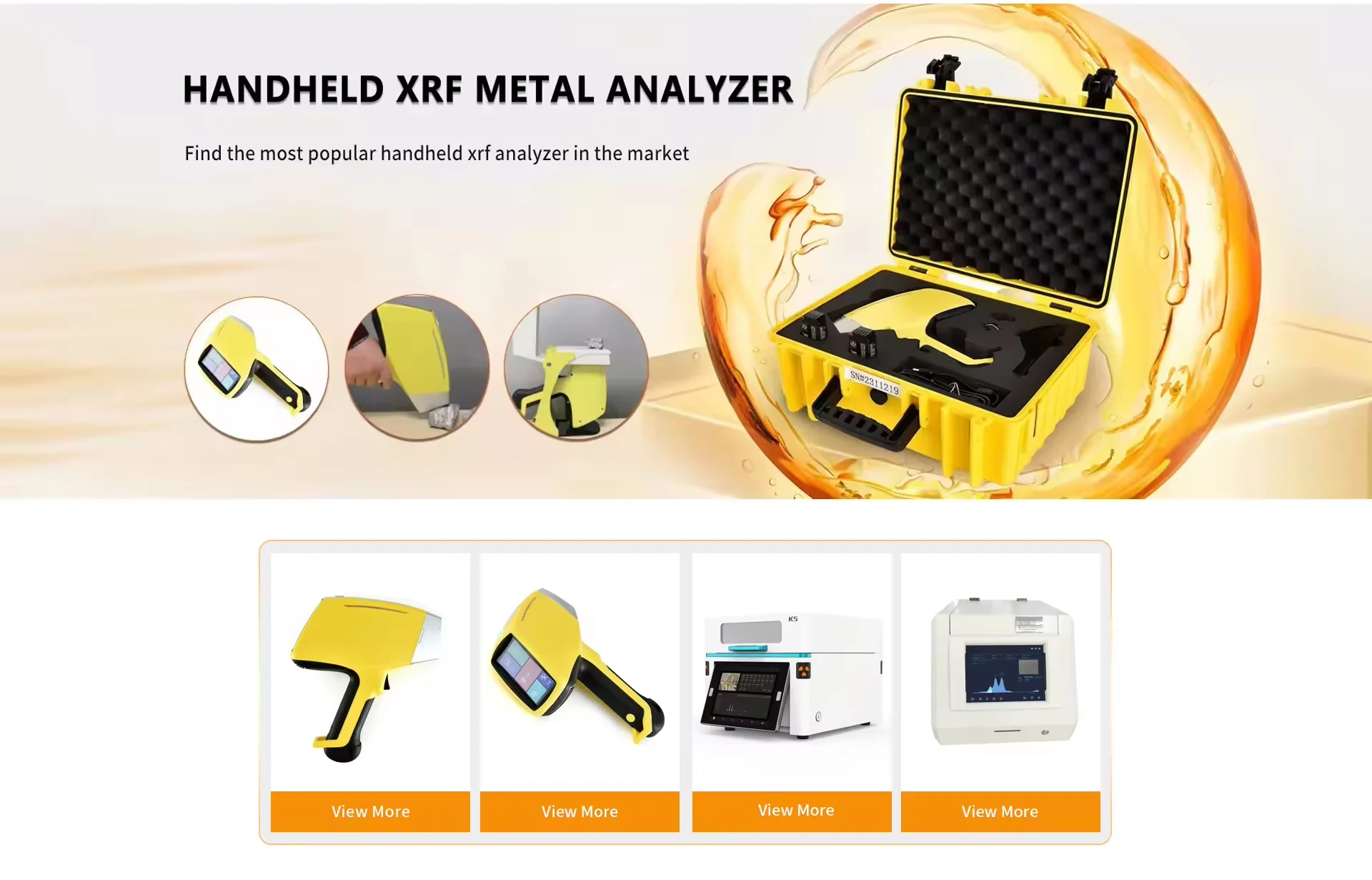 Portable Gold Purity Testing XRF Handheld Metal Analyzer