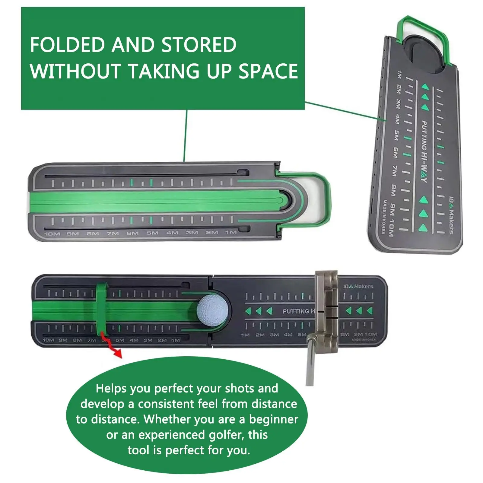 2023 New Golf Training Putters Portable Practice Tool Green Golf ...