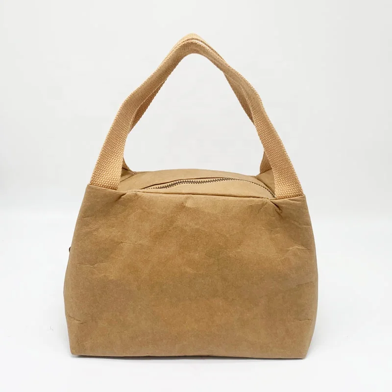 Wholesale Reusable Food Custom Bags Insulated Thermal Washable Kraft ...