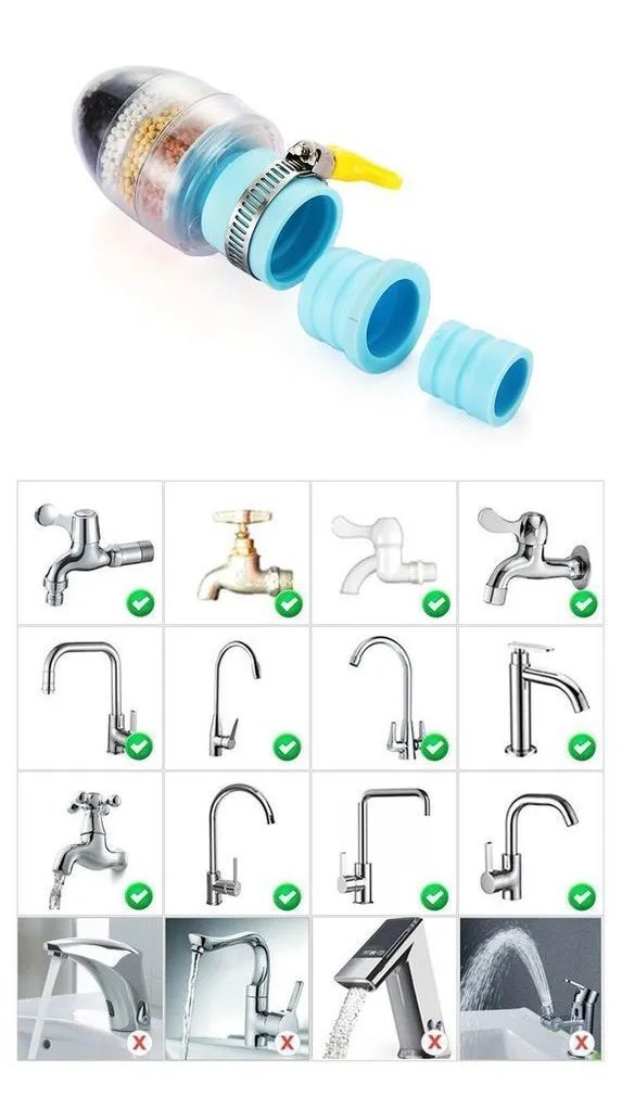 Medical Stone Filter Sprinkle Rotary Drain Household Kitchen Tap 812 ...