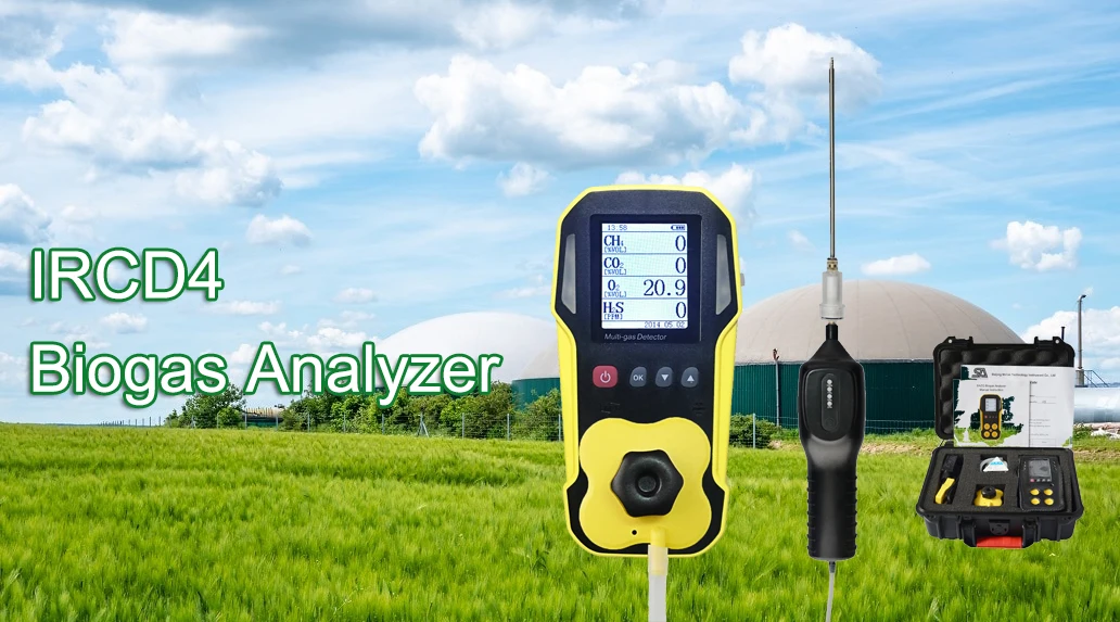 Portable Biomethane Analyzer with Pump for Biogas Plant Rechargeable ...