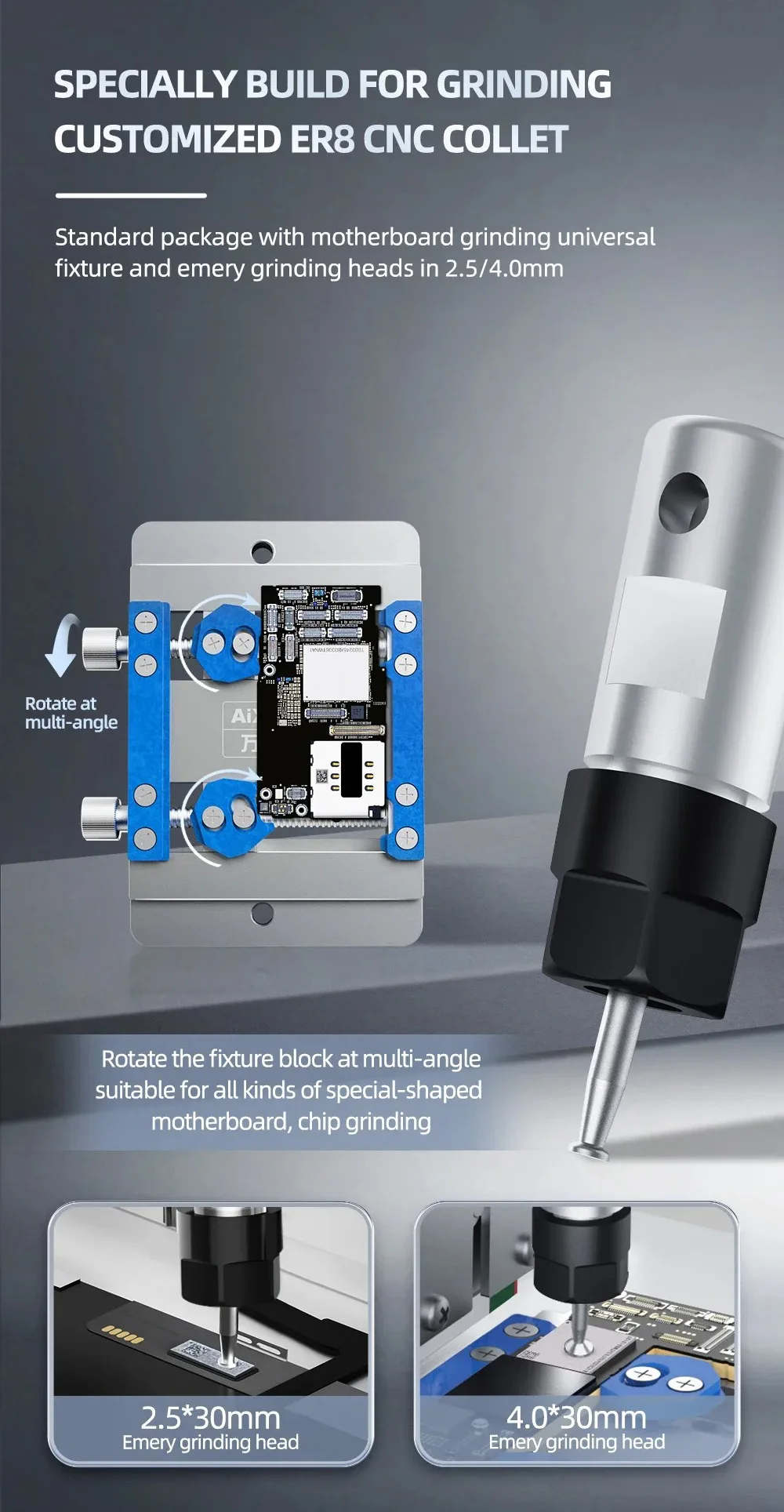 Chip Grinding Machine Mobile Phone Motherboard Hard Disk IC LCD PCB ...