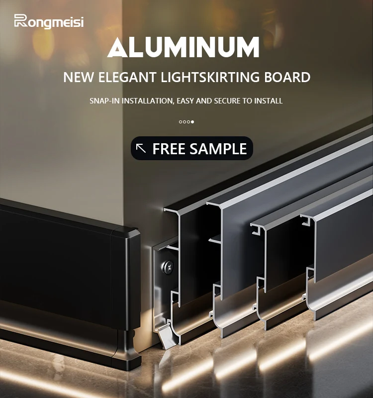 Aluminum Baseboard with LED Light for Modern Flooring Accessories - ODM
