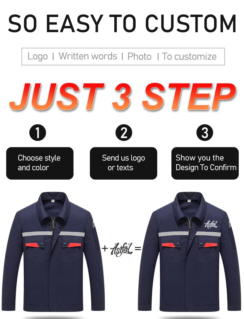 Construction Work Jacket Clothes Long Sleeve Work Suits for Men ...