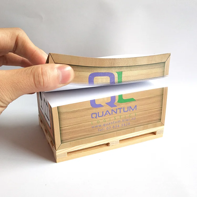 Custom Sticky Note Cube With Wooden Pallet For Promotion Gifts - Buy ...
