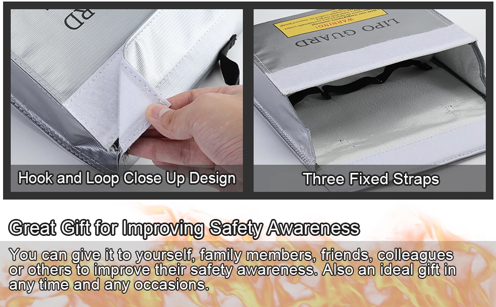 YHX Fireproof & Explosion-Proof Safe Guard Bag for RC Lipo Battery ...