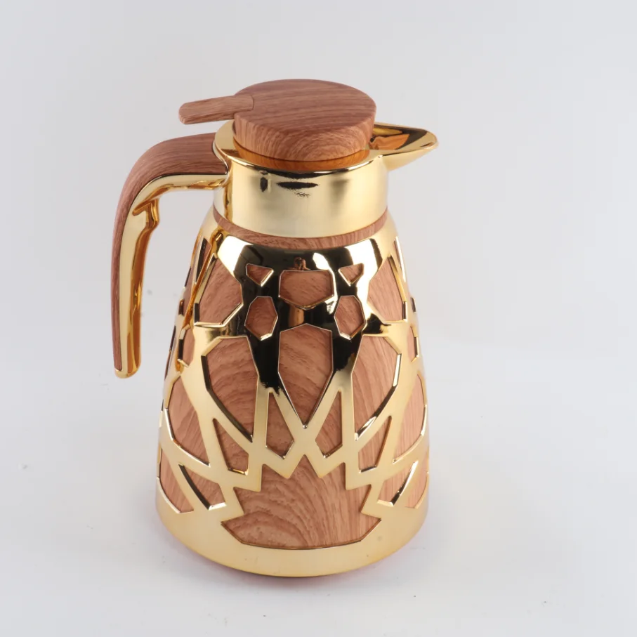 Coating 1L Dallah Arabic Coffee Pot Thermos Arabic Vacuum Flask Arabian ...