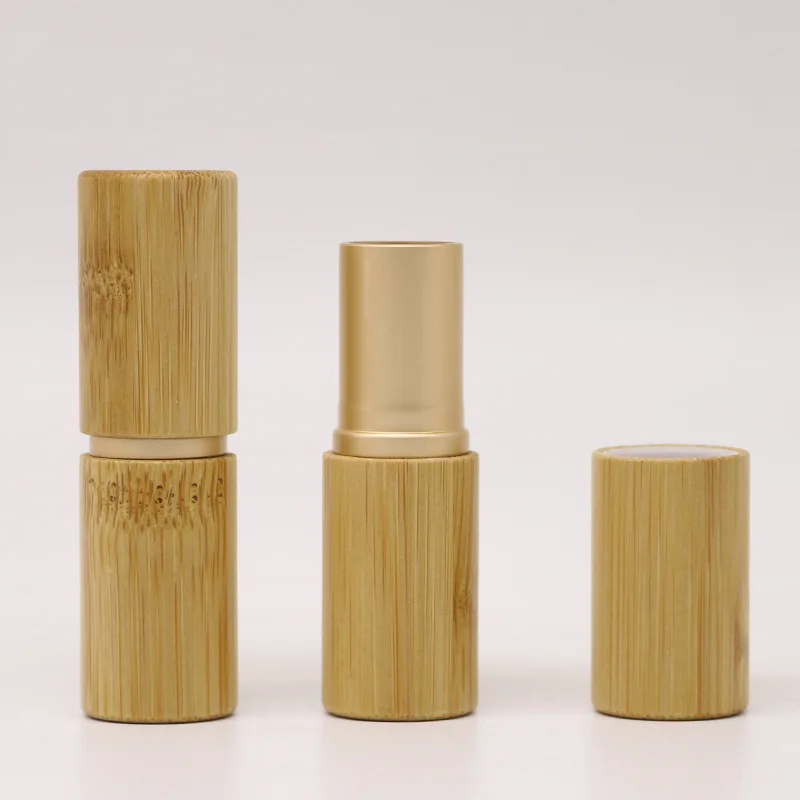5g Refillable DIY Lipstick Tube Containers - Eco-Friendly Bamboo