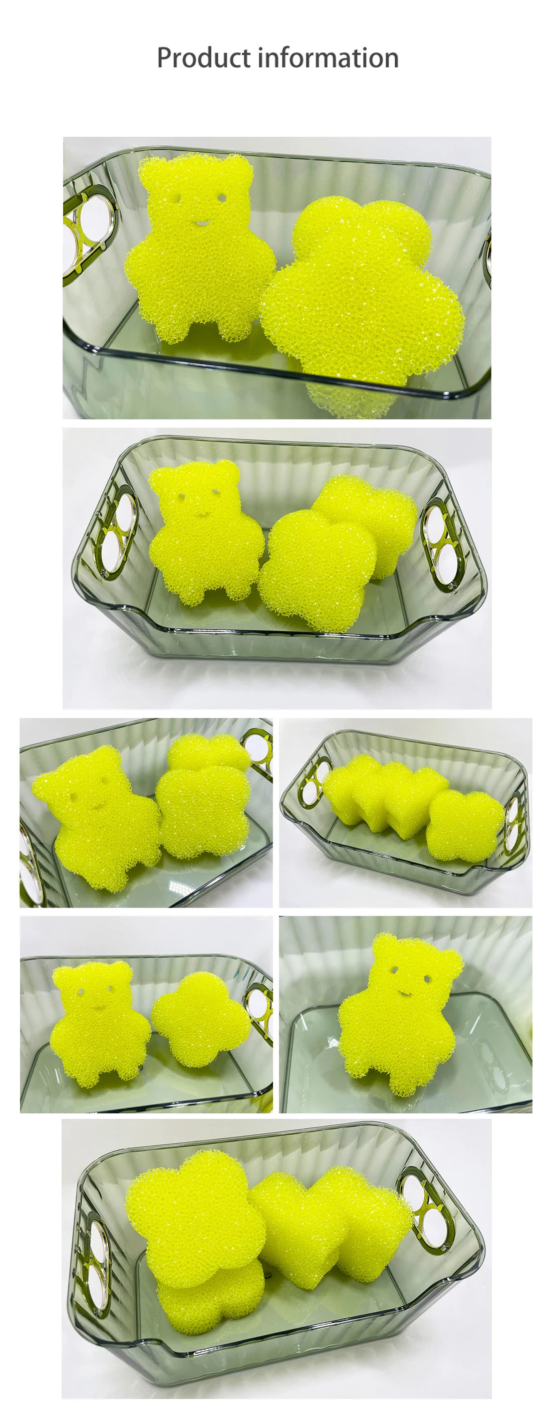 Multi Use Scratch Free Scrub Sponge Soft In Warm Water Firm In Cold ...