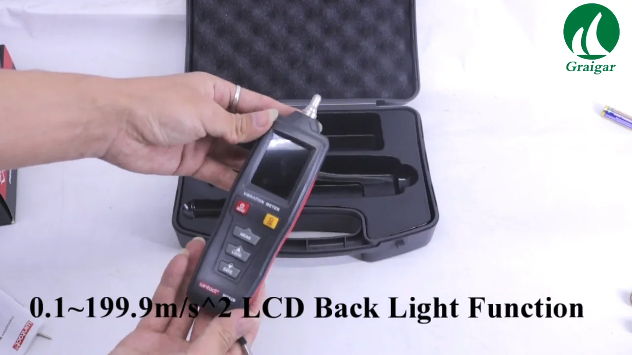 Wt63b Digital Vibration Meter Vibration Analyzer Testing Equipment 0 1~1999 9m S 2 With Lcd