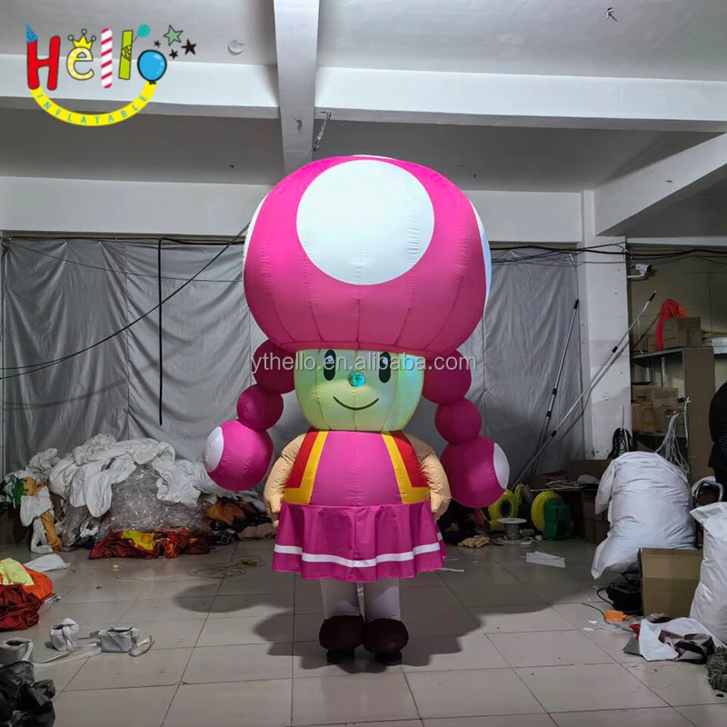 Parade Inflatable Game Cartoon Walking Costume Pink Dress Inflatable ...