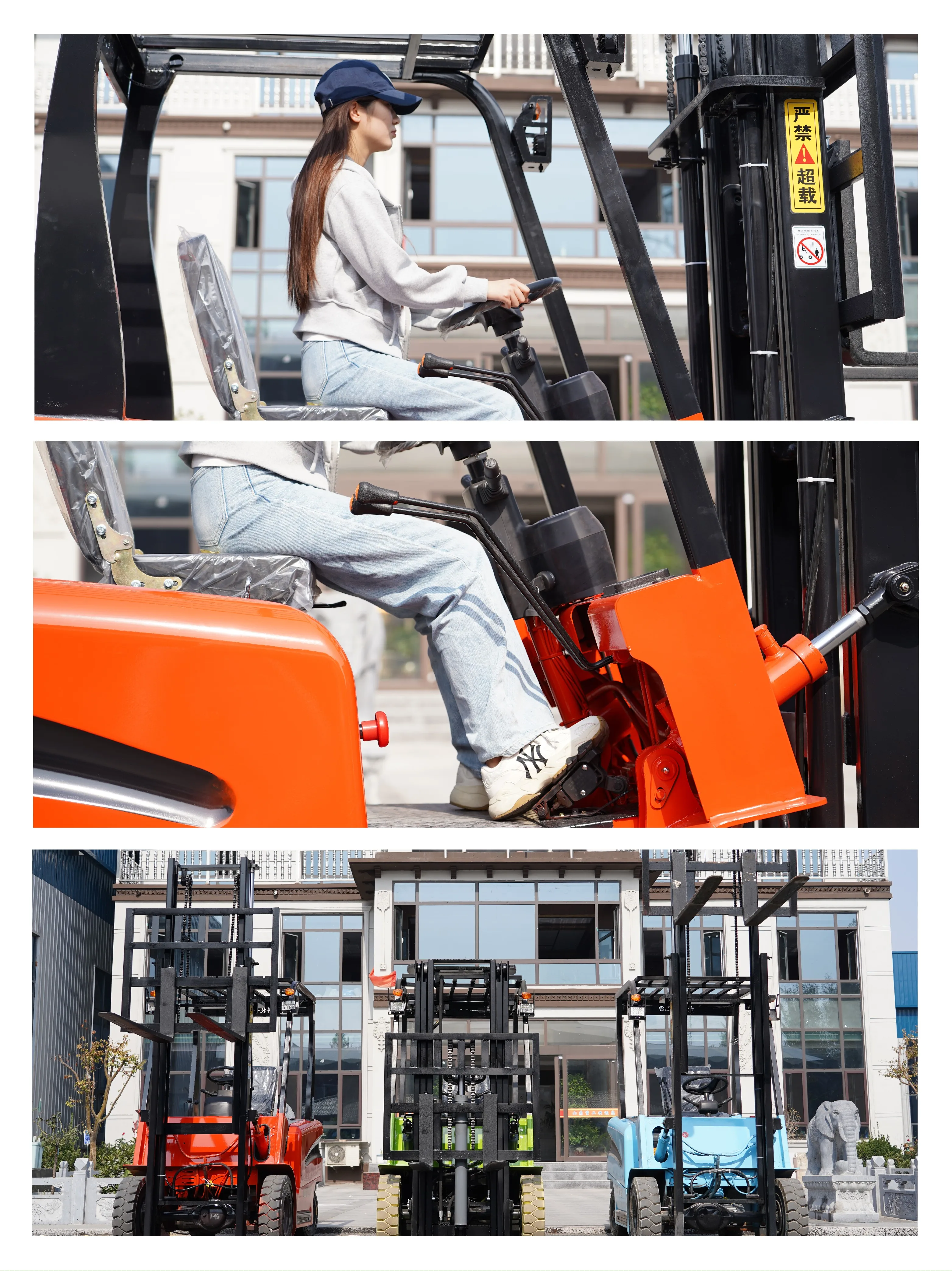 Cheap Electric Forklift Truck 1.5t 2t 3ton Small Lithium Battery New ...