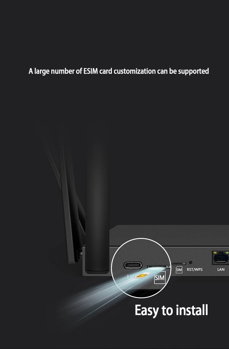 Gigabit Dual Band 5g Cpe Router Support Rg200u-cn Module 1200mbps Wifi ...