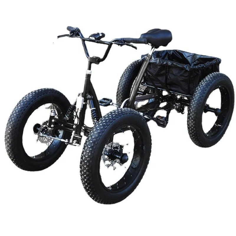 2024 Fat Tire 20" 4 Wheel Bike for Adults - Quad Bike