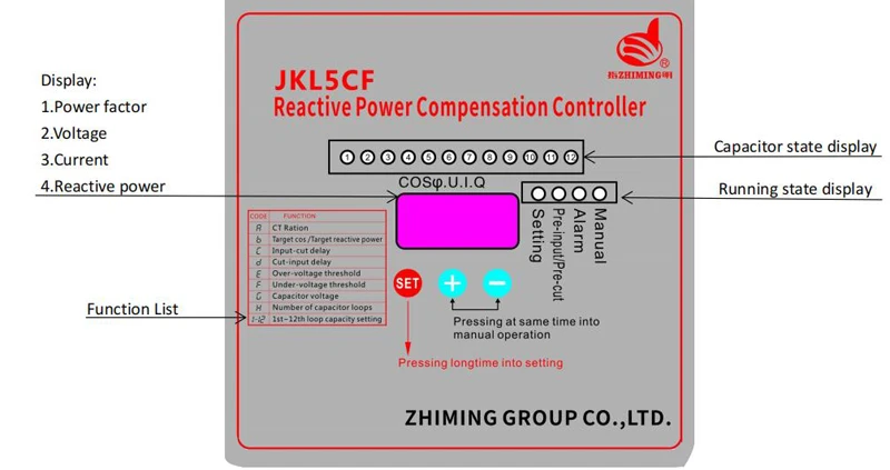Jkl5cf Power Factor Controller Relay Steel Case Hot Sales - Buy ...