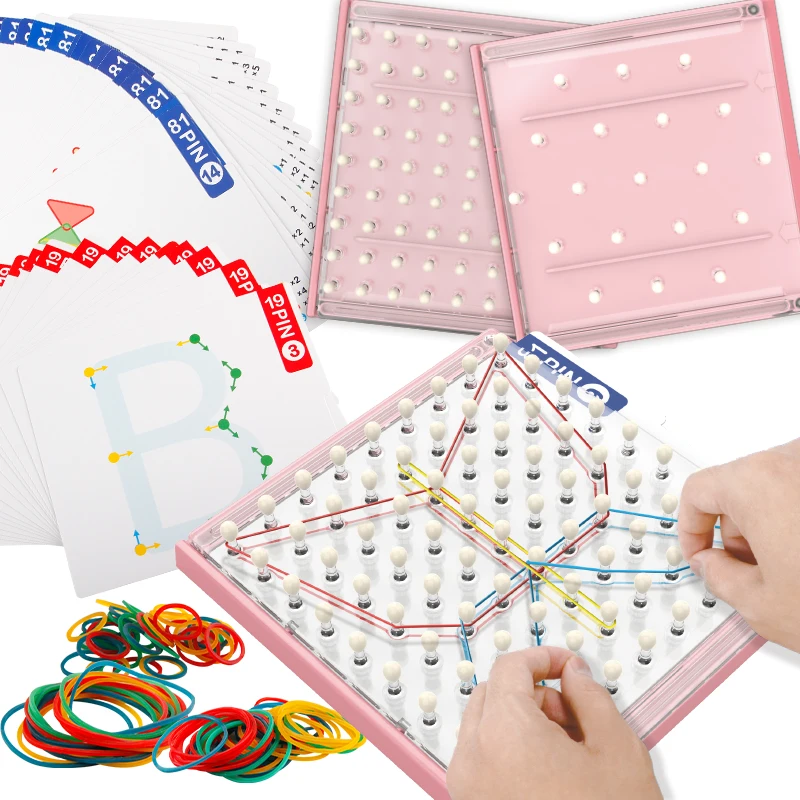 Rubber Band Peg Board - Montessori STEM Toy for Kids