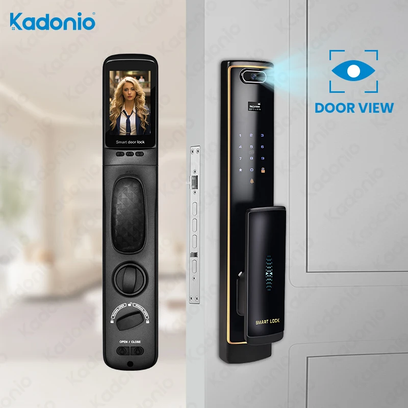 Kadonio Automatic Main Door Lock Digital Electronic Smart Fingerprint ...