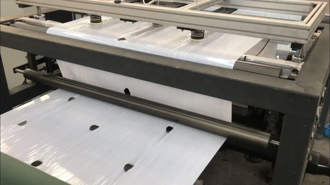 In Line Plastic Mulch Film Punching Machine Film Perforating Machine ...