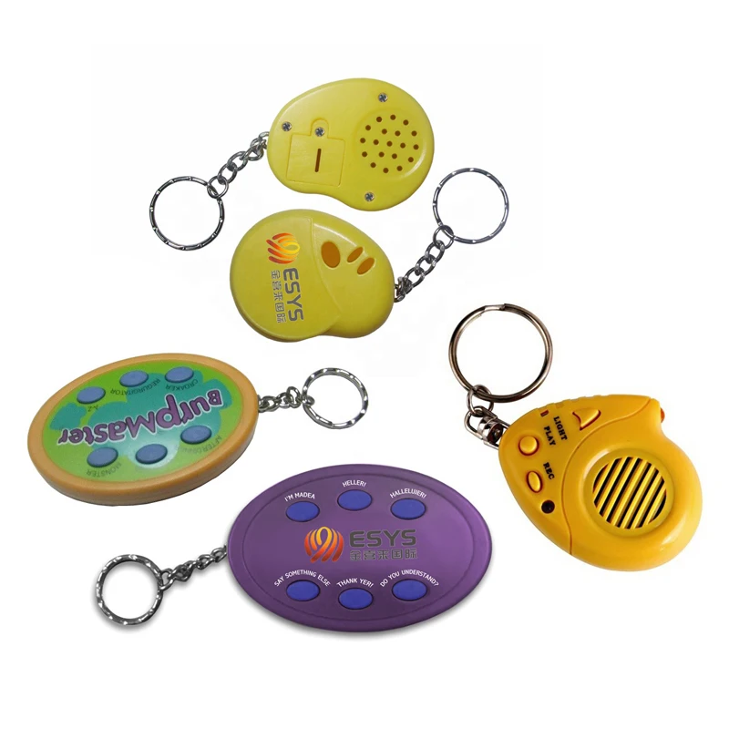 Custom Recording Talking Sound Keychain - 6 Buttons Funny