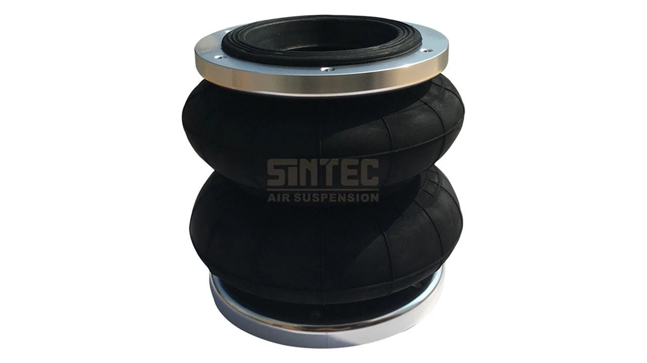 2s120-17f Aluminium Flange Type Universal Double Convoluted Rubber Air ...