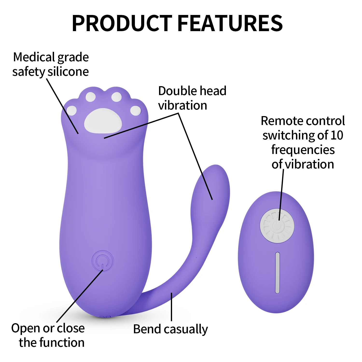 Mini Cat Claws Remote Control Wearing Egg Jumping Female Masturbation ...